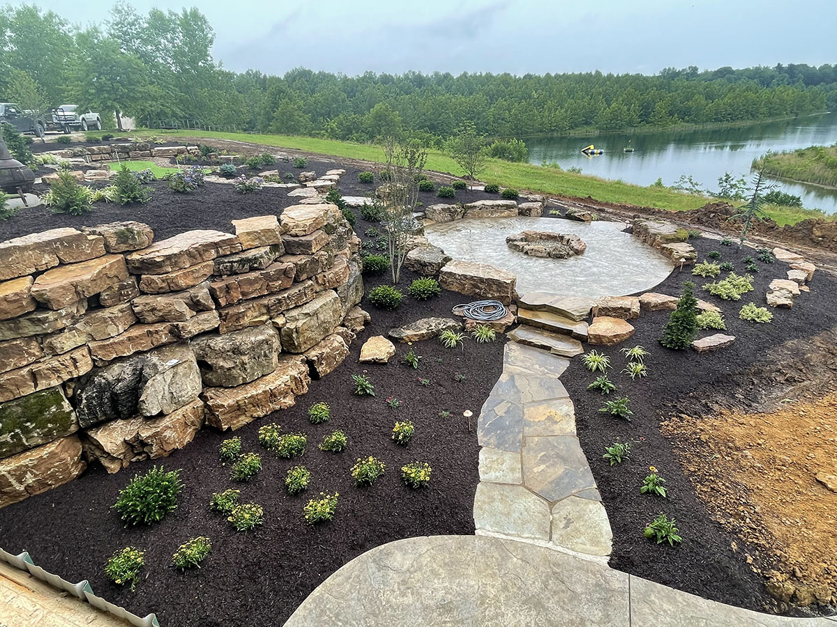 Natural Stone Landscaping - Aching Acres Landscaping